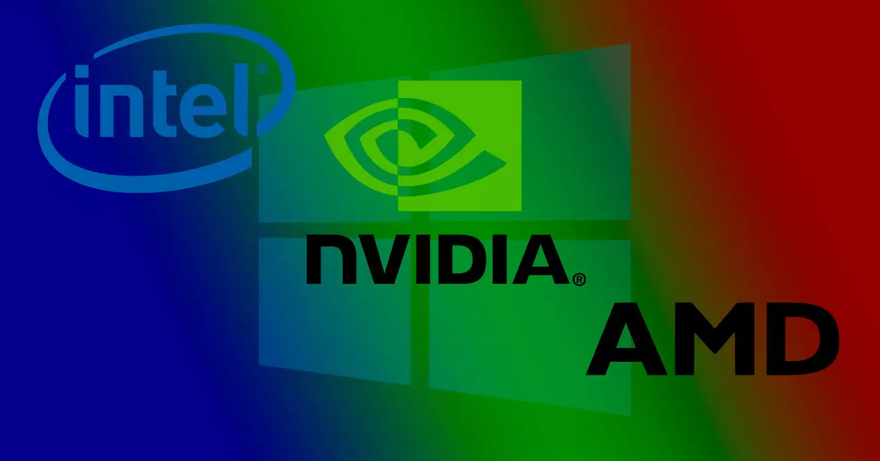 انٹیل AMD NVIDIA ونڈوز 10