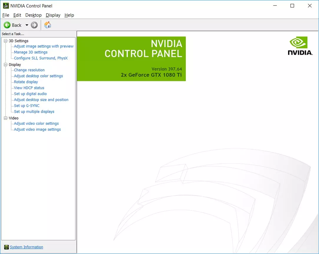 NVIDIA Control Panell