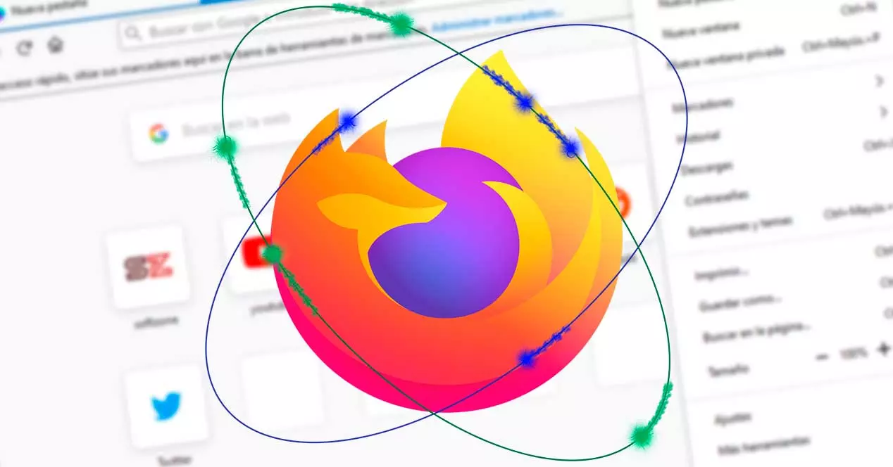 Interface de Firefox Proton