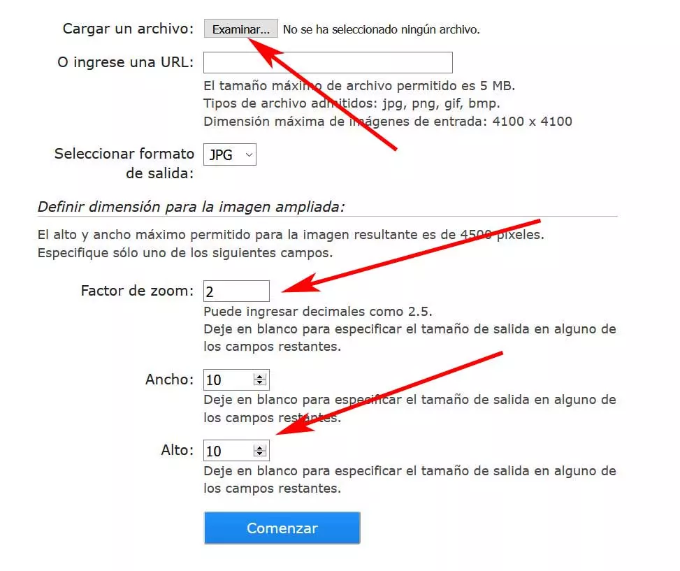 ImageEnlarger rozmiar zdjęcia