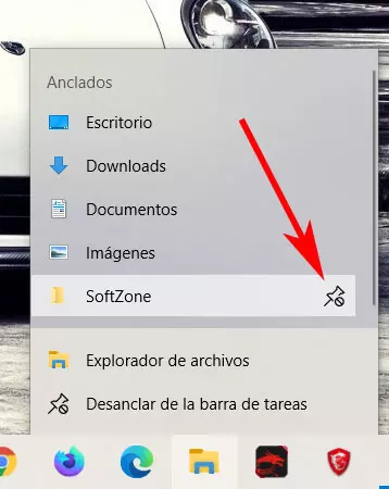 barra degli strumenti di Windows 10