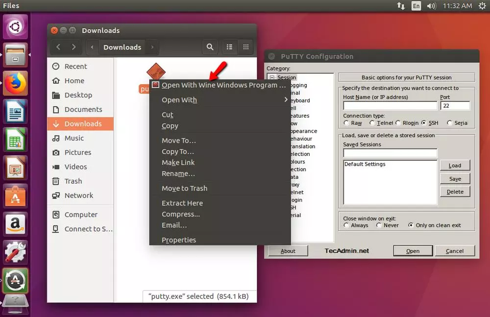 ubuntu ເຫຼົ້າແວງ