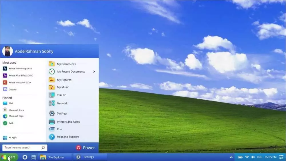 Windows XP Édition 2021 - démarrer
