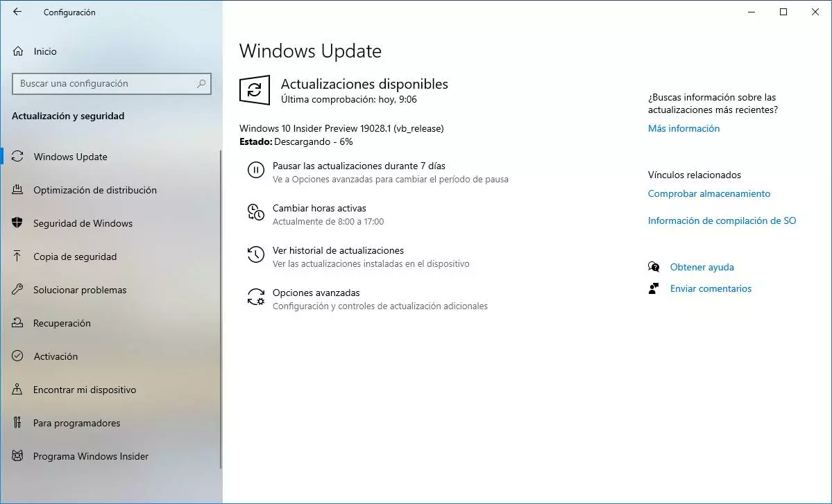 Soo dejiso Windows 10 20H1 dhis 19028