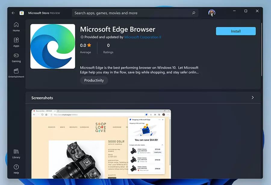 Браузер Microsoft Edge