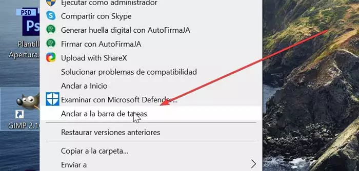 Pin desktop shortcut to taskbar