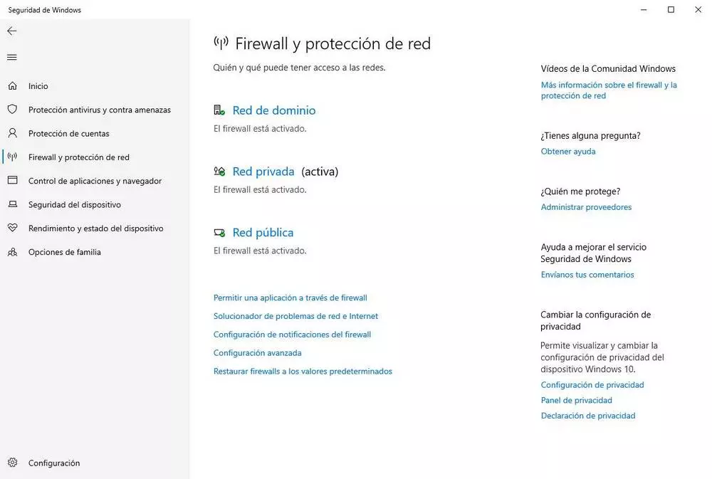 Windows Defender – Firewall und Netzwerkschutz