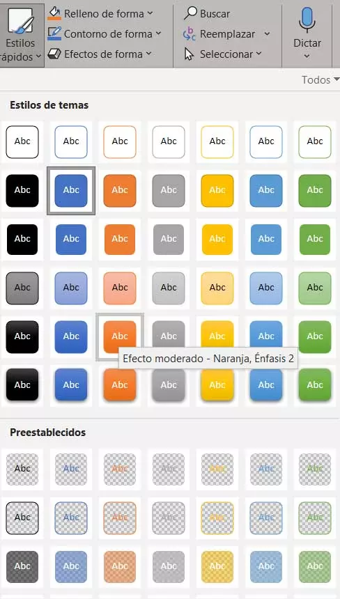 estilos de powerpoint rápidos