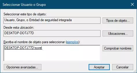 Lisage Windowsis kasutaja või rühma kausta õigused