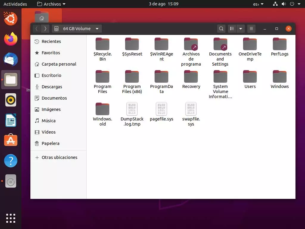 Hard drive Windows di Linux