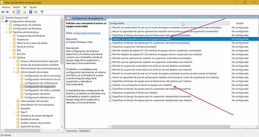 Txoj Cai Editor xav tau tus password thaum waking lub computer