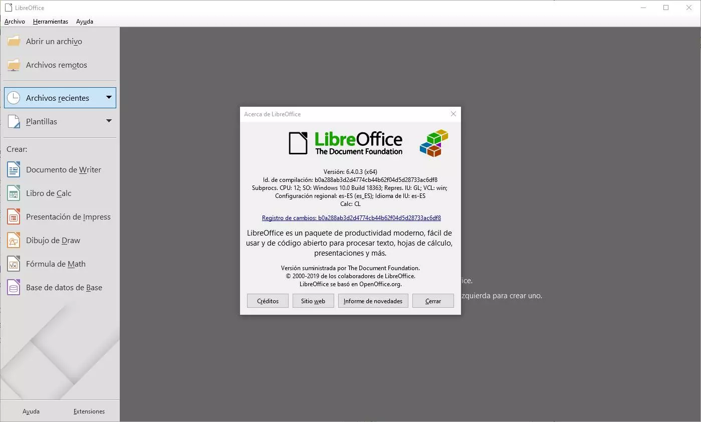 Офіс Libre 6.4