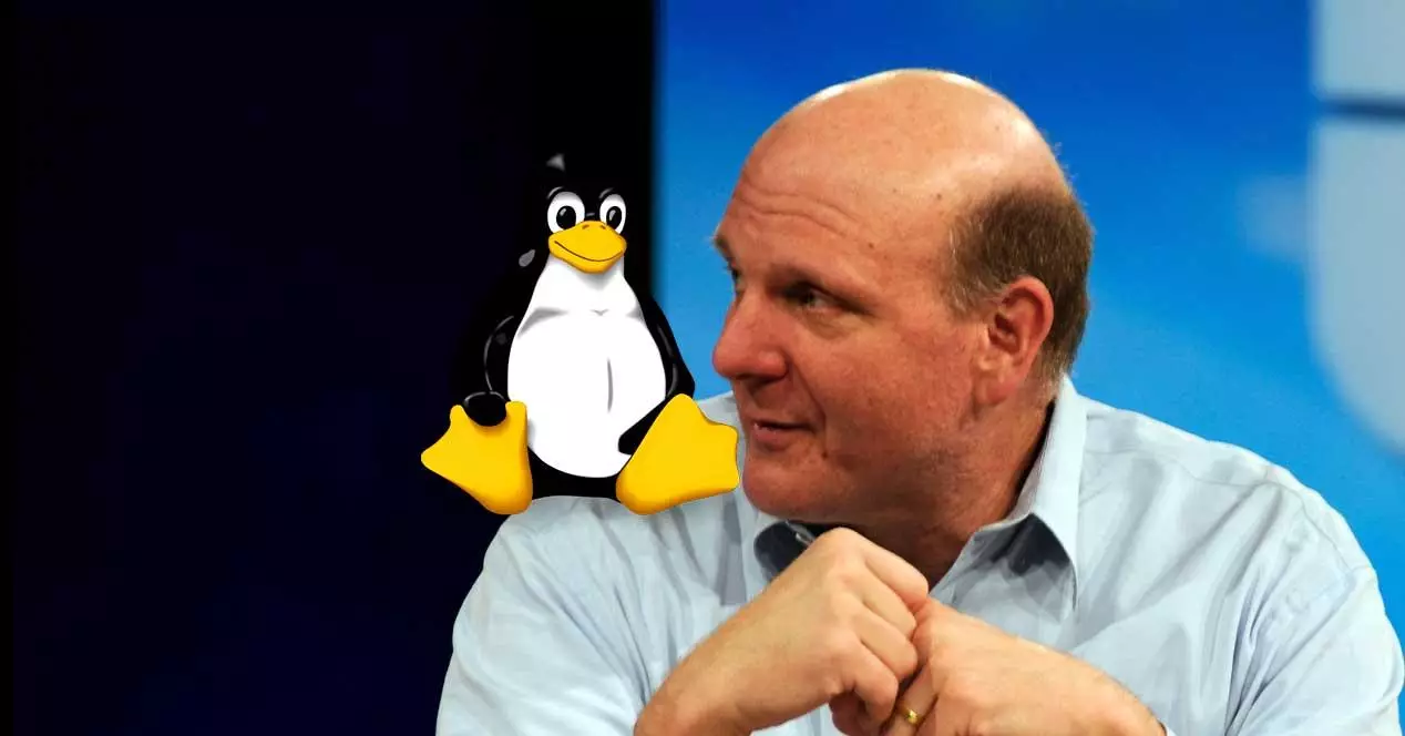 Ballmer kaj Linukso