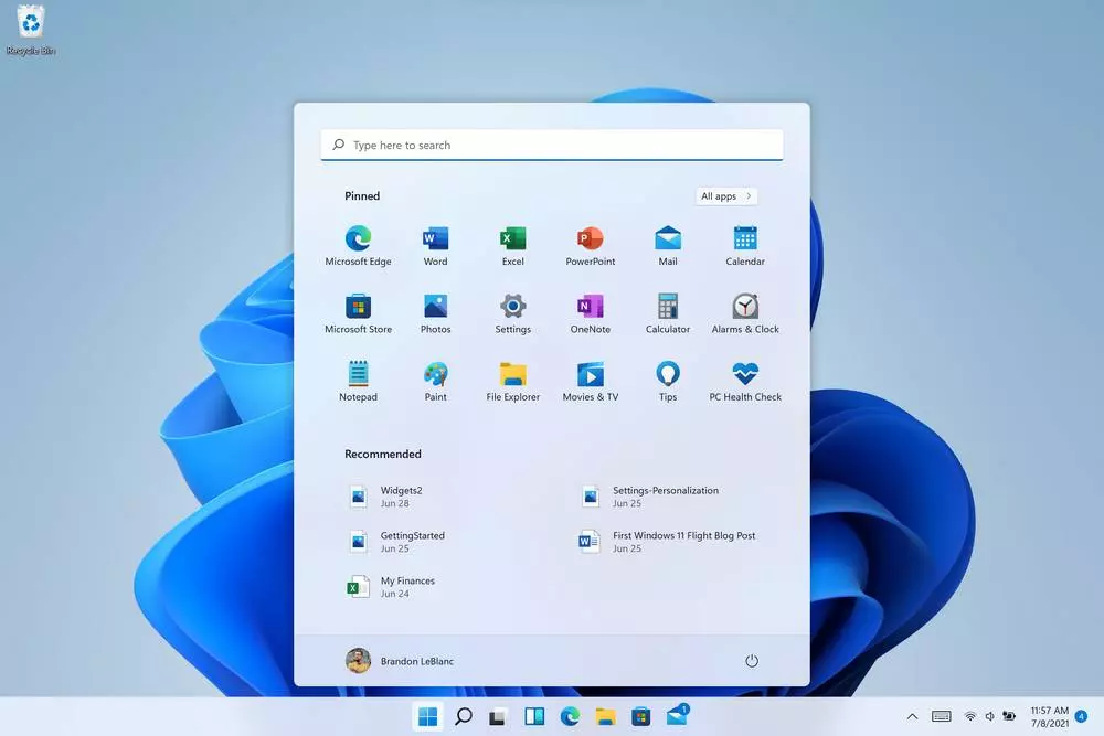Vyhledávací panel systému Windows 11