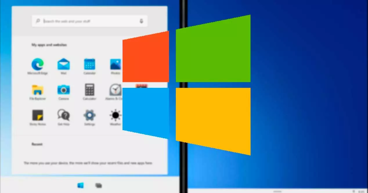 Windows 10X з логотипом Windows