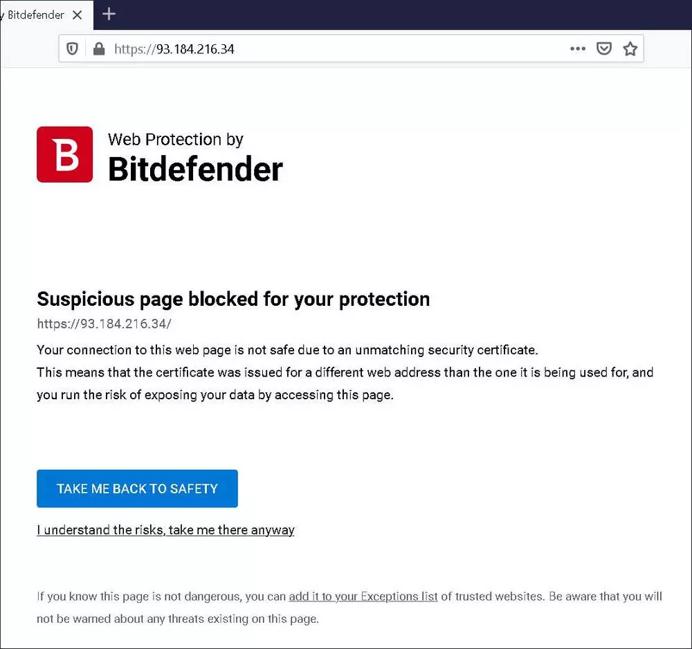 Bitdefenderi sertifikaat