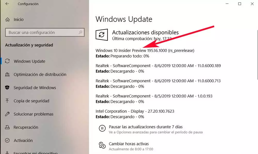 Папярэдні прагляд Windows 10 Insider