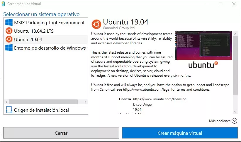 Installer Ubuntu 19.04 på Hyper-V