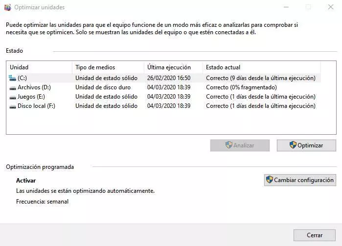 Defrag Windows 10 ssd drives - 3