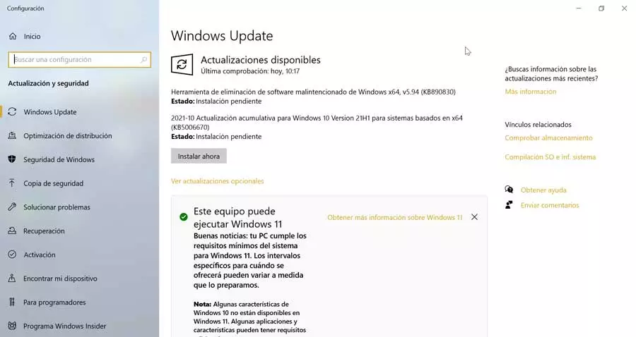 „Windows Update“ naujinimai