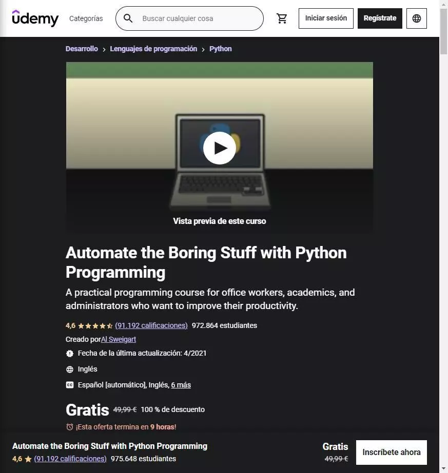 udemy python 免費