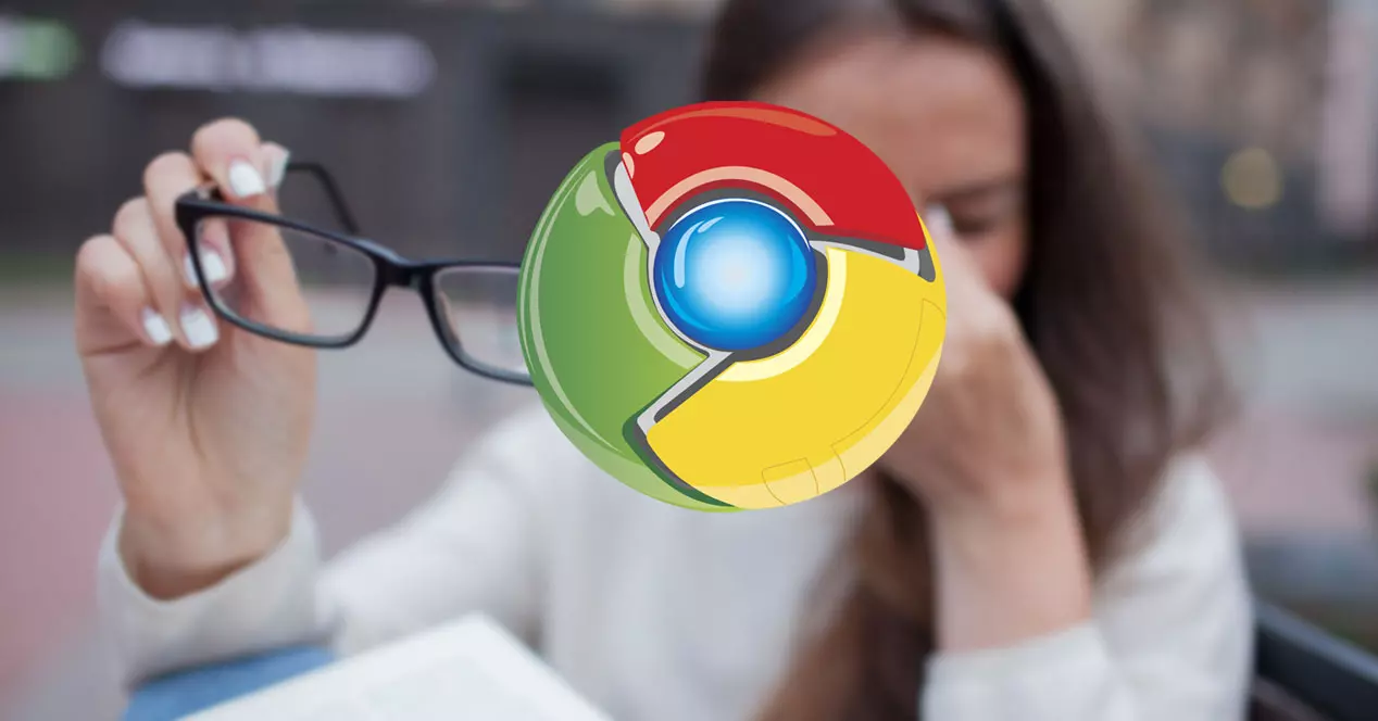 únava očí google chrome