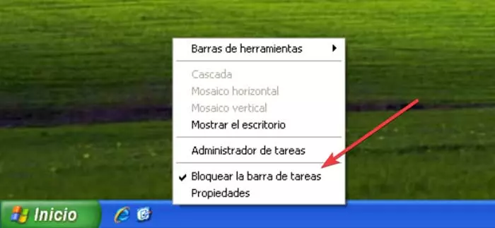 Windows XP Spär d'Taskbar