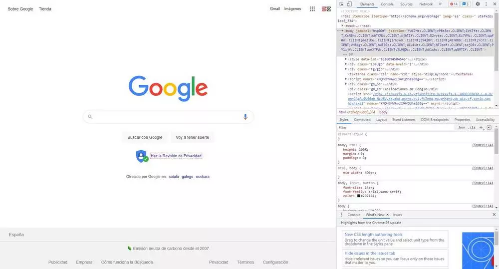 Google Chrome - Web zoals mobiel 1