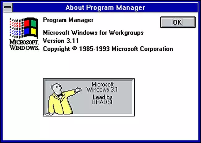 Crèdits a Windows 3