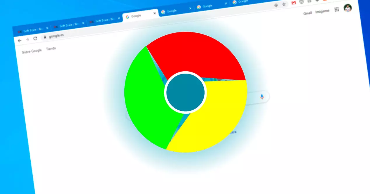 Windows の Google Chrome タブ