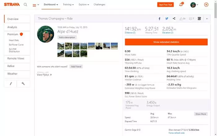 Strava માટે એલિવેટ