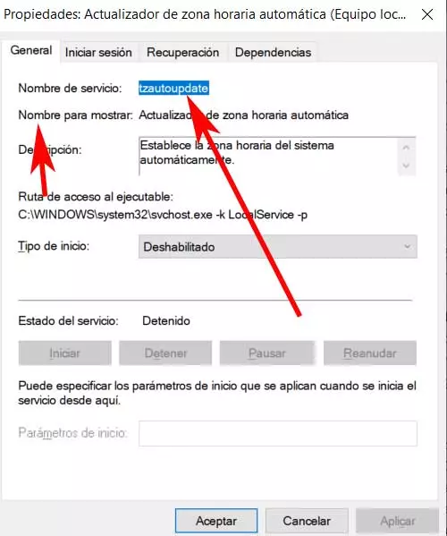 Windows-servicenaam