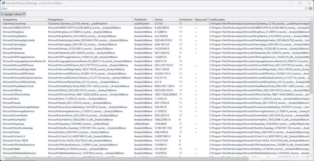 Bloatware Windows 11 PowerShell