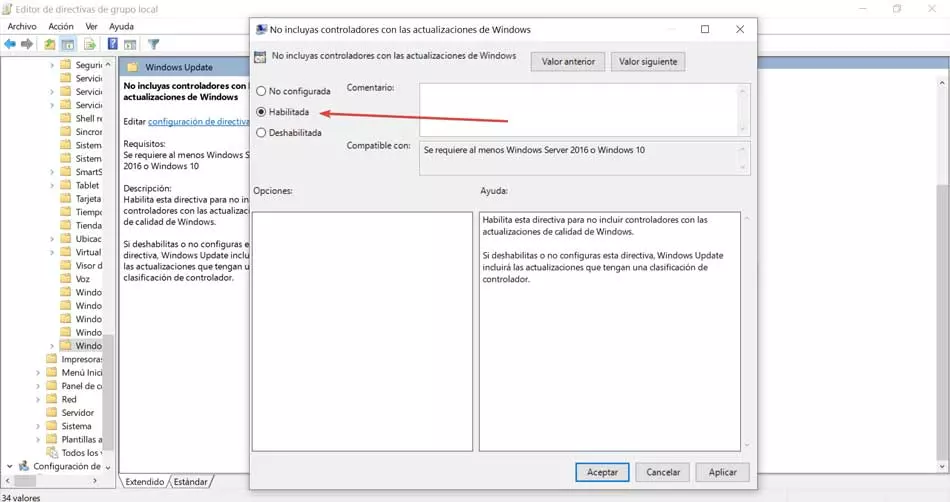 Ne pas inclure les pilotes dans les mises à jour Windows