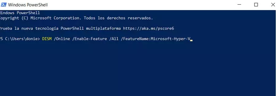 hiperv powershell