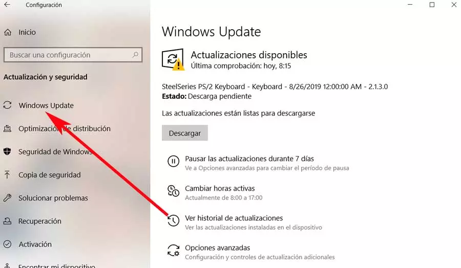 Windows eguneratze eguneraketak