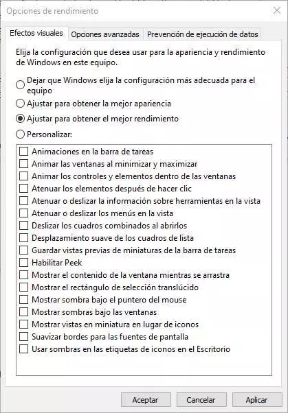 Dostosuj wydajność systemu Windows 10