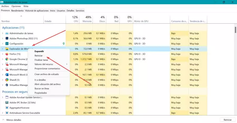 File Explorer-ê ji nû ve bidin destpêkirin