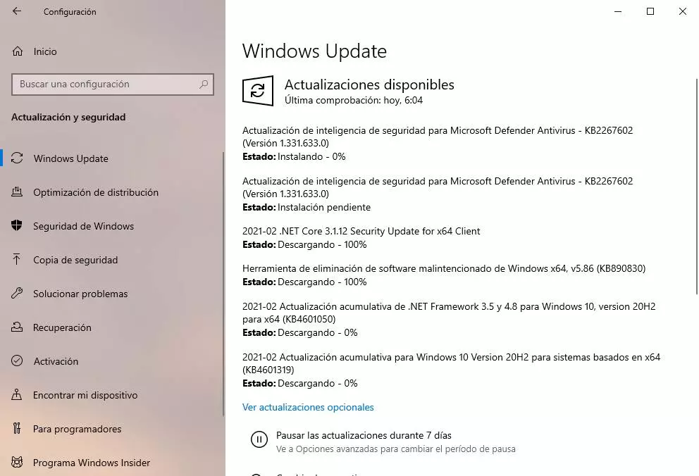 Aġġornamenti tas-sigurtà tal-Windows 10 ta' Frar 2021