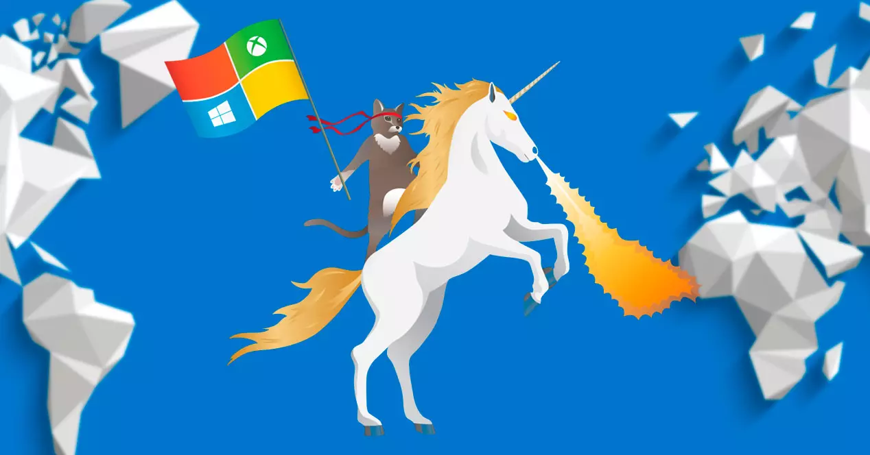 Windows 10 I-Unicorn yangaphakathi