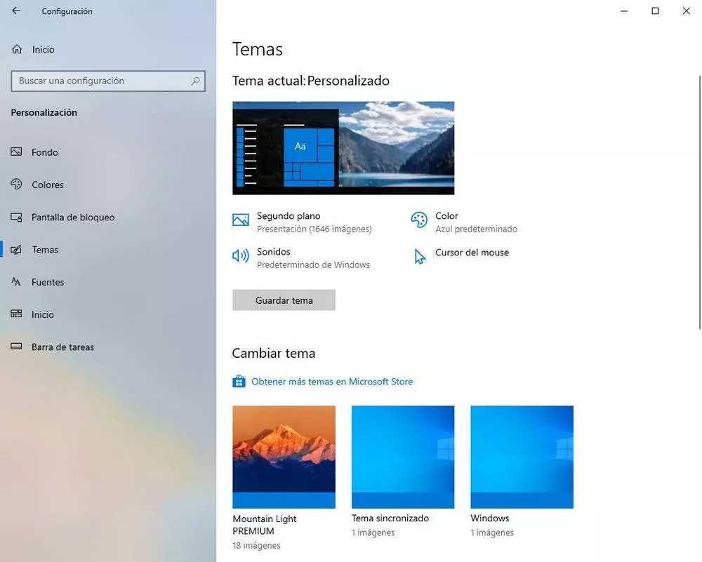 Windows 10'daki Temalar