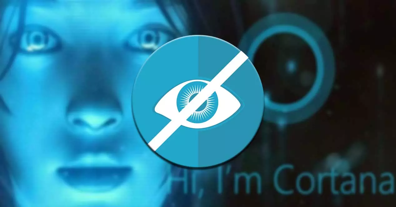 Sembunyikan Cortana