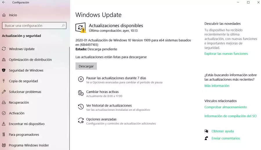 Mabilis na pagsisimula ng Windows Update