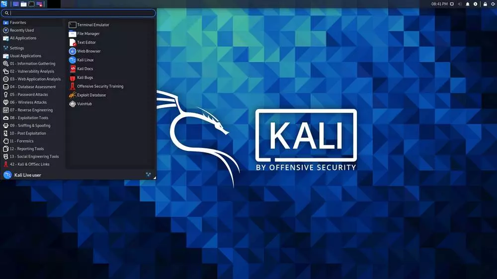 Кали Линукс 2021.1 XFCE