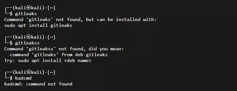 Kali Linux 2021.1 Command-Not-Found