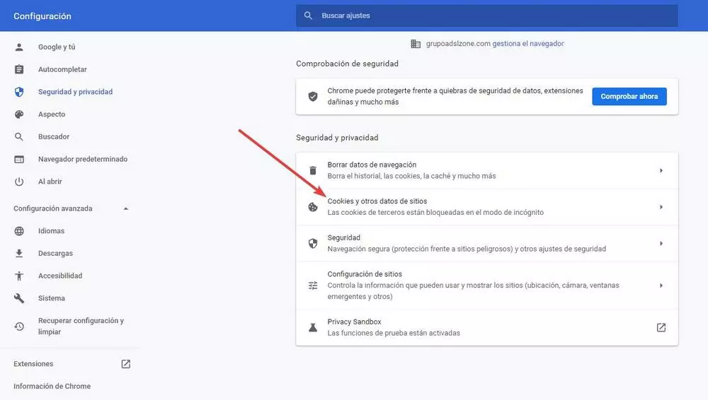 Opcije kolačića u Google Chrome-u - 1