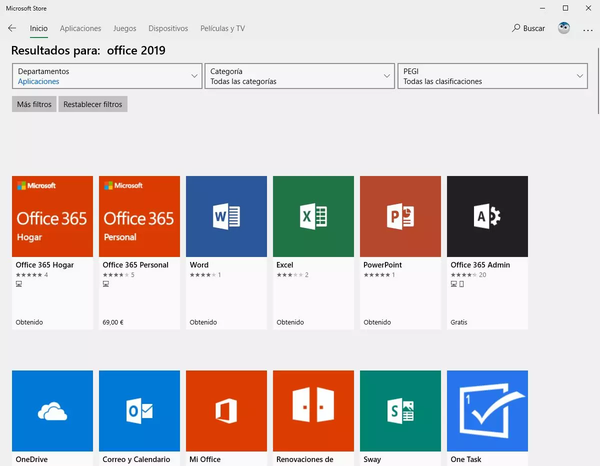 Office 365 yn 'e Microsoft Store