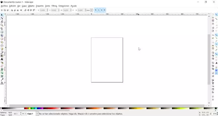 InkScape main menu