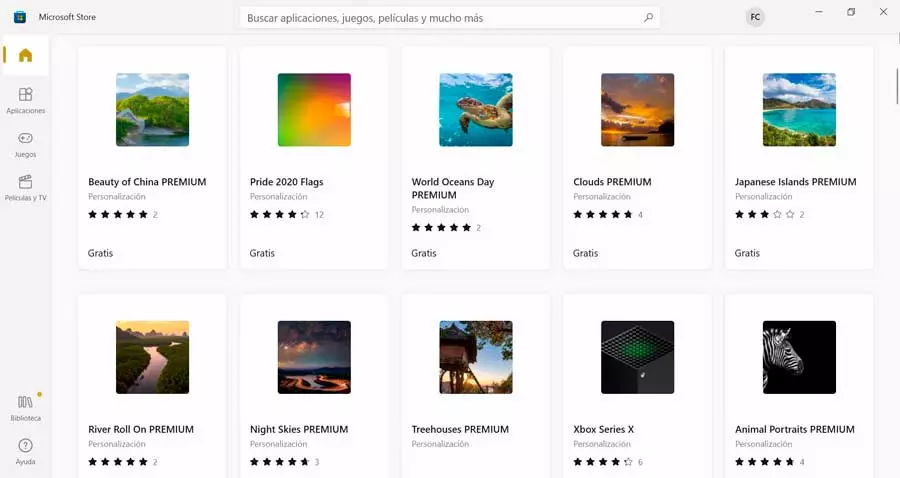 Microsoft Store Themes