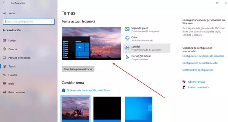 Insert Themes in Windows